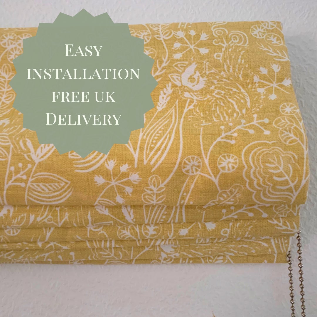Design Your Own Roman Blinds - Any Fabric, Custom Size – Green Bee ...